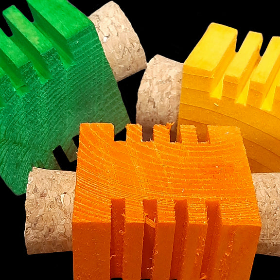 Cork Cube Foot Toy | Handheld Parrot Toys for Amazon, Eclectus, Greys ...