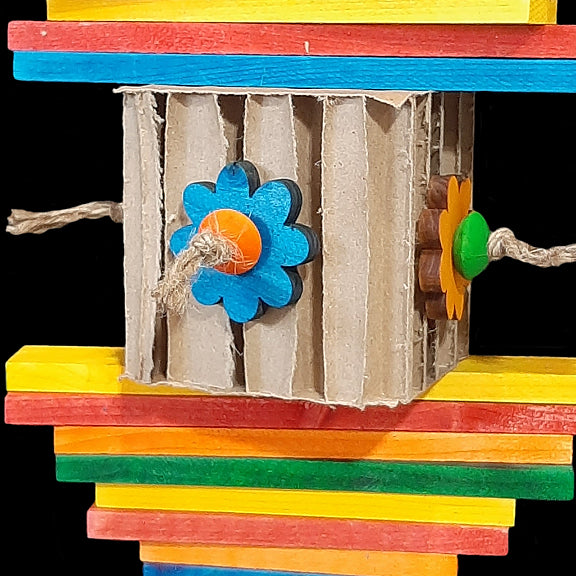 Tree House Bird Toy | Wood Parrot Toy for Ringnecks, Caiques – Birdy ...