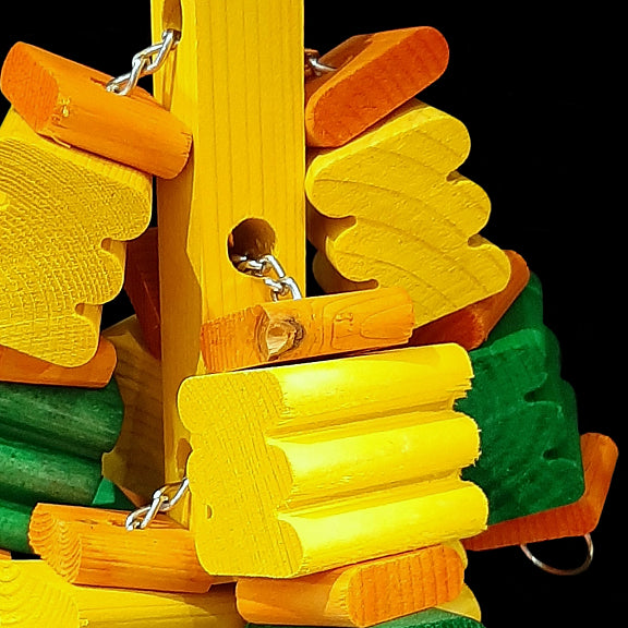 Beak Buster Parrot Toy | Large Wood Bird Toy | Amazon, Grey, Eclectus